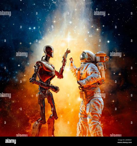 Futuristic Robot Astronaut Futuristic Robot Astronaut
