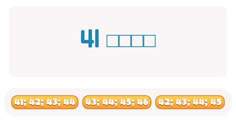 Counting Forward Number Sequence Practice