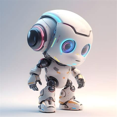 premium ai image 3d render of a robot with a white background 3d