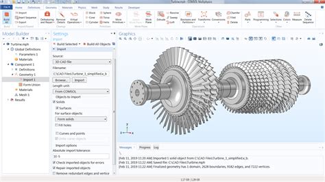 CAD 导入模块 在 COMSOL 软件中导入 CAD 文件