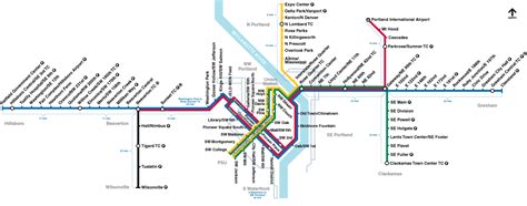 Portland Rail Map Portland Portland Map Max Line