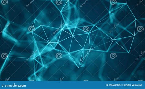 Data Technology Background Big Data Visualization Connecting Dots And Lines Science