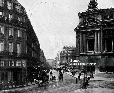 프랑스 파리의 루 오베르 19세기 오페라 갸르니에에 대한 스톡 벡터 아트 및 기타 이미지 오페라 갸르니에 파리 일 드 프랑스 19세기 Istock