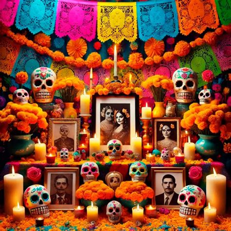 What Is Day Of The Dead Altar Colors Of Mexico Fantasy Lab
