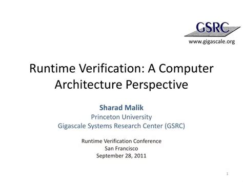 ppt runtime verification a computer architecture perspective