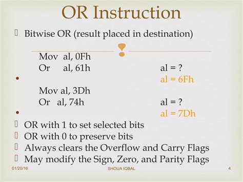 Boolean And Comparison Instructions Ppt