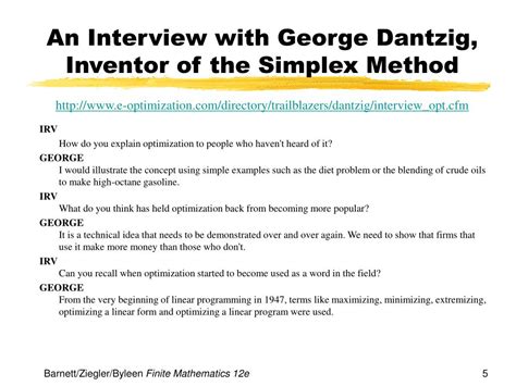 Ppt Chapter 6 Linear Programming The Simplex Method Powerpoint