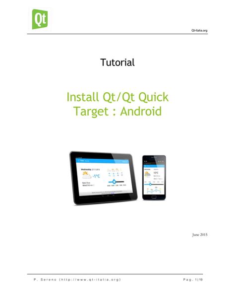 Install Qt Qt Quick For Android Devices PDF