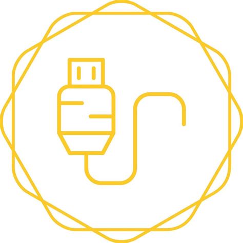 Usb Cable Vector Icon 37218956 Vector Art At Vecteezy