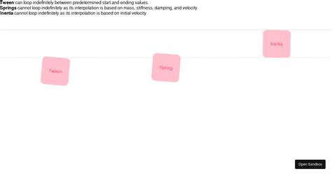 Framer Motion Tween Vs Spring Vs Inertia Forked Codesandbox