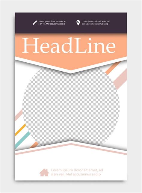 블루 연례 보고서 브로셔 전단지 디자인 서식 파일 벡터 Eps Ai Uidownload