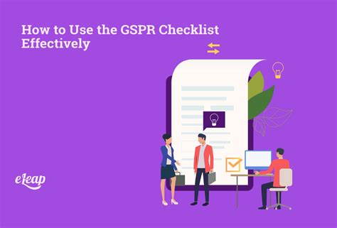 How To Use The Gspr Checklist Effectively Eleap Quality