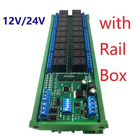 디지털 아날로그 Io 모듈 모드버스 Rtu Plc Uart 확장 보드 20 채널 Rs485 스위치 4 20ma 전류 0