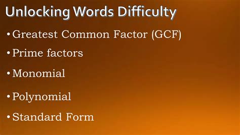 Factoring With Common Monomial Factor Pdf Science