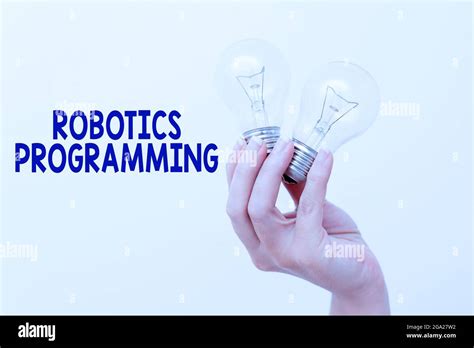 Conceptual Caption Robotics Programming Business Concept Software That