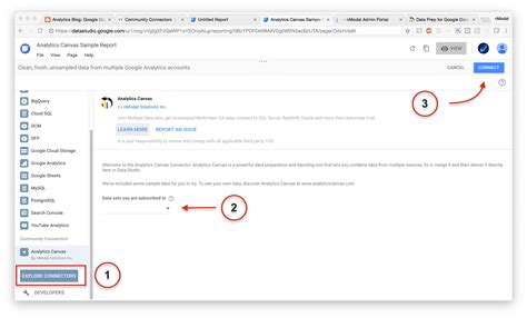 Get Your Data Into Google Data Studio With Analytics Canvas