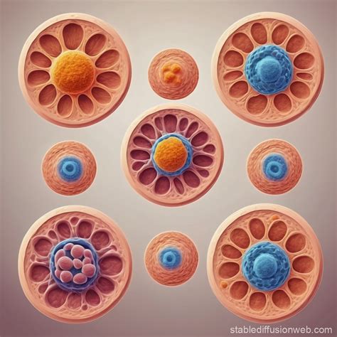 Mitosis Stages Illustrated Stable Diffusion Online