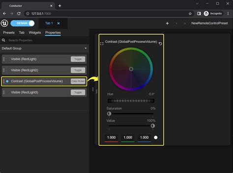 Remote Control Web Application For Unreal Engine Unreal Engine 54