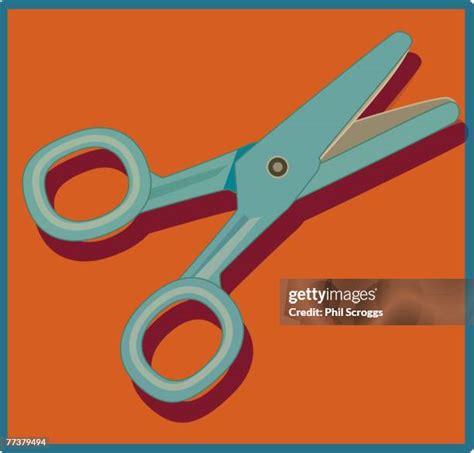 804 Orange Scissors High Res Illustrations Getty Images