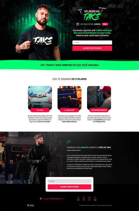 Página De Captura Do Zero Ao Take On Behance