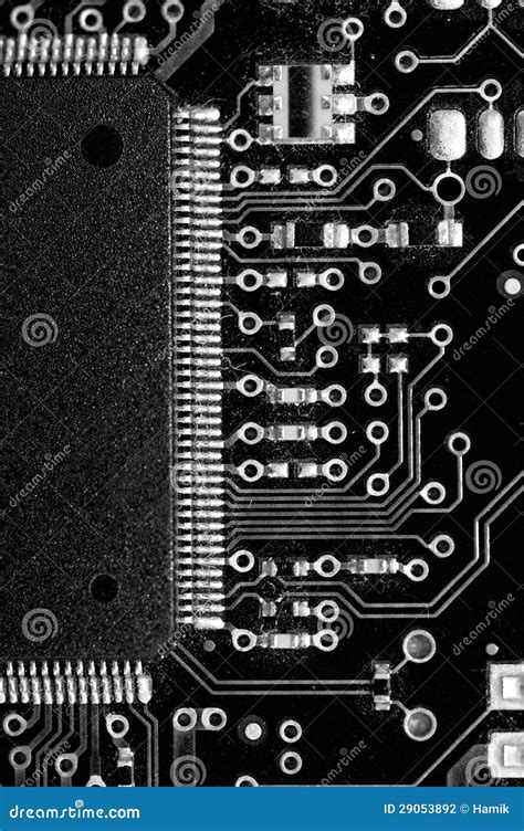 Motherboard Macro Stock Photo Image Of Microcircuit