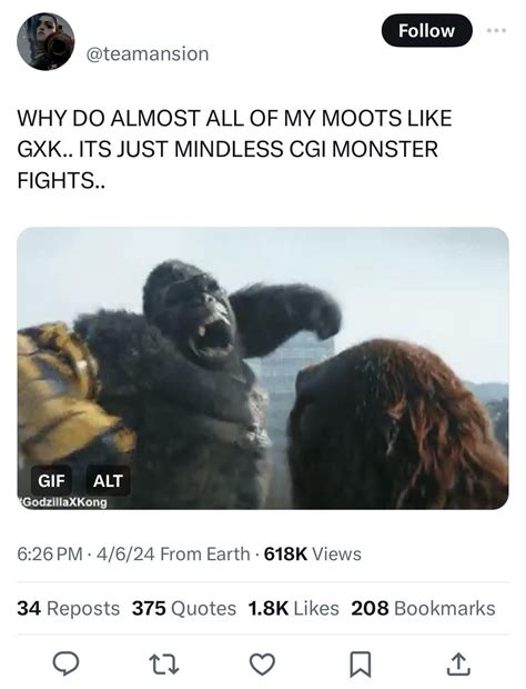 Its Just Cgi Monster Fights” Buddy Thats Exactly Why People Went