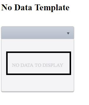 Header And No Data Template In Kendo Drop Down List