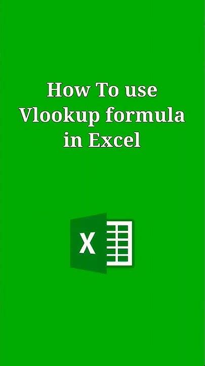 💫 vlookup formula shorts shortsfeed excel vlookupformula youtube