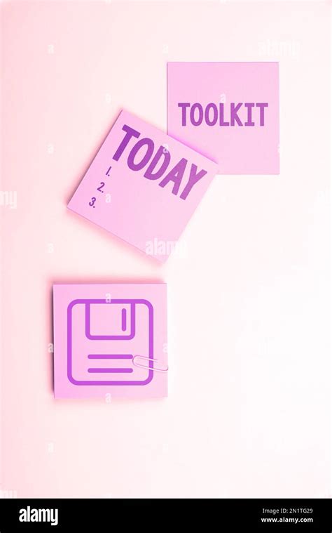 Writing Displaying Text Toolkit Concept Meaning Set Of Tools Kept In A