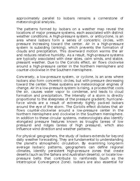 Isobars Physical Geography Worksheet Sub Plan Classwork Homework