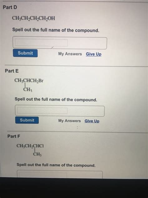 Solved Part A Ch3och2ch3 Spell Out The Full Name Of The
