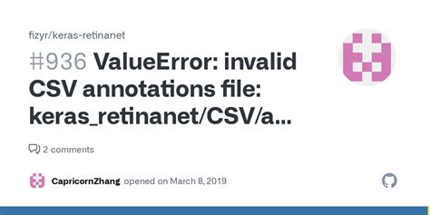 ValueError Invalid CSV Annotations File Keras Retinanet CSV Annotations Csv Line Malforme