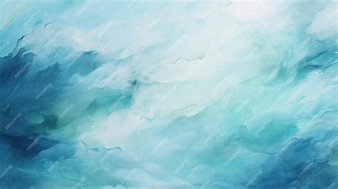 Premium Ai Image Abstract Waveforms In Shades Of Aqua And Blue For
