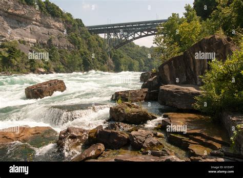 Class 6 rapids along the White Water walk Great Gorge, Niagara Falls Stock Photo - Alamy