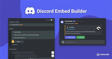 Hey Rdiscordapp We Just Launched Our Discord Embed Builder For A Much