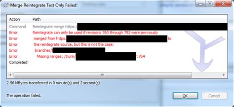 Tortoisesvn Error Reintegrating Branch To Trunk With Tortoise And Svn