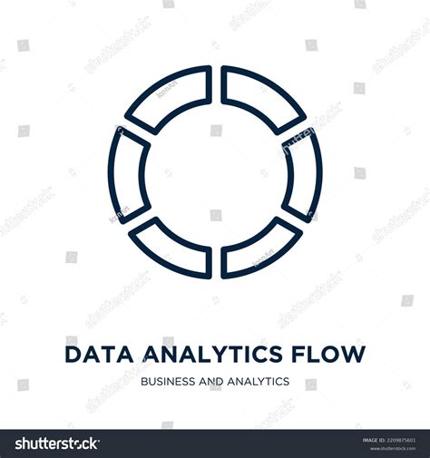Data Analytics Flow Icon Business Analytics Stock Vector Royalty Free