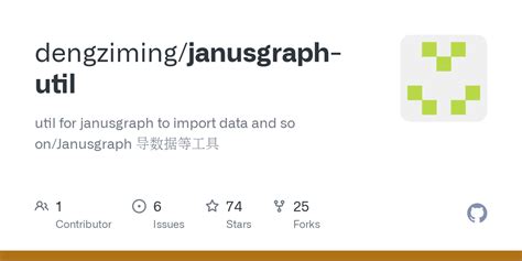 Github Dengzimingjanusgraph Util Util For Janusgraph To Import Data And So Onjanusgraph 导数据等工具