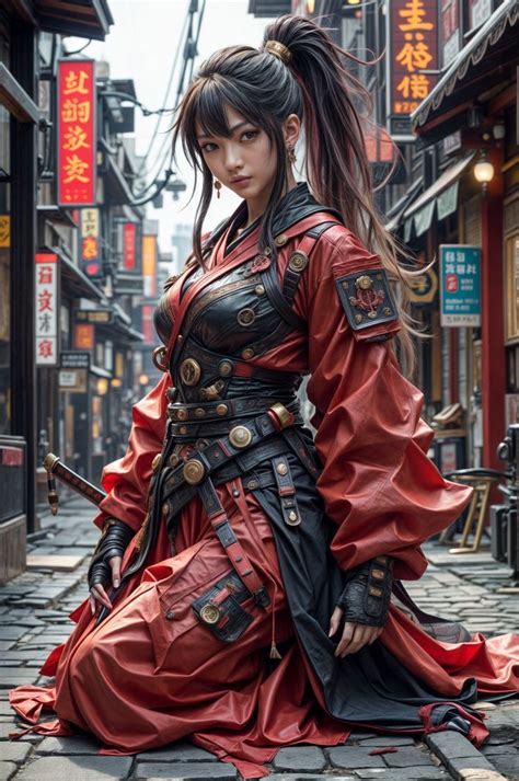 The Red Sonja In 2025 Female Samurai Warrior Woman Female Warrior Art