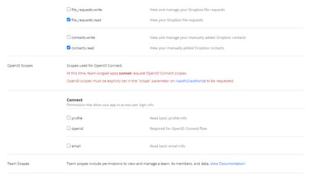 Dropbox Connector Configuration