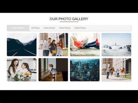 Photo Gallery Html And Css Make A Photo Gallery Using Html Css Only Am Webtech YouTube
