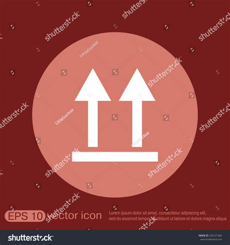 Fragile Symbol Arrow Logistic Icon Stock Vector Royalty Free
