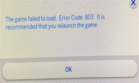 Fix Error 803 In The Sims 4 Game Failed To Load