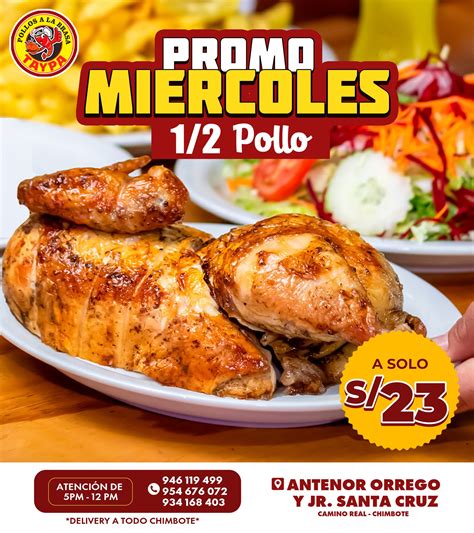 Cevicheria 🔥 ¡miÉrcoles De Medio Pollo En Taypa 🍗🔥 Hoy Es El Día