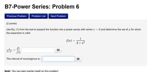 solved use eq 1 from the text to expand the function into