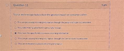 solved question 115 ﻿ptssource and message factors have the