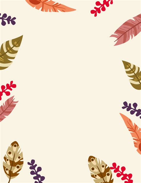 Letter With Border Template