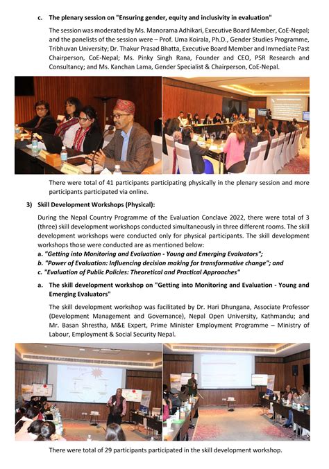 The Evaluation Conclave 2022 13 October 2022 Coe Nepal
