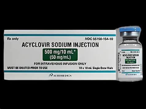 Acyclovir Sodium 50 Mg Ml Injection Single Dose Vial 10 Ml 55150015410