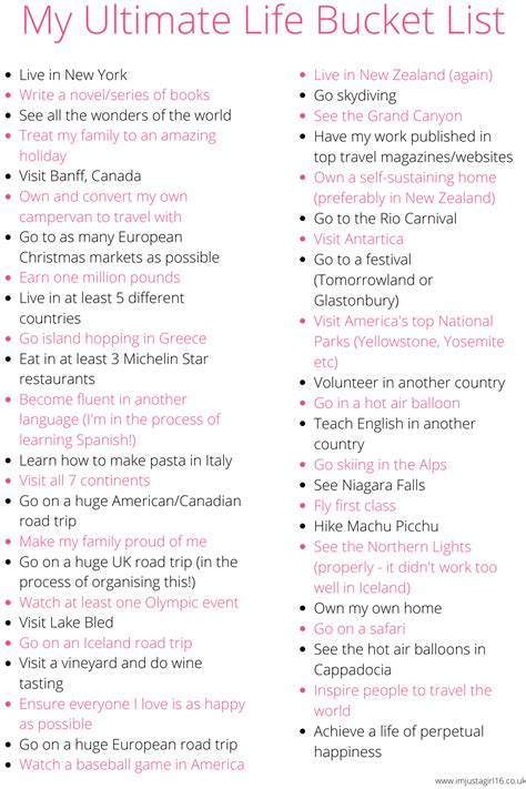 Realistic Bucket List Ideas Fall Bucket List